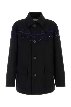 Dries Van Noten Randale Wool-blend Jacket - Black