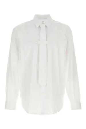 Dries Van Noten Poplin Button-down Shirt For - White