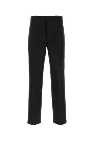 Prada Canvas Pants In Cotton-nylon Blend - Blue