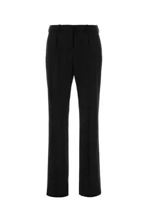 Balenciaga Stretch Wool Pants - Black