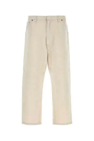 Prada Melange Chambray Pants - White