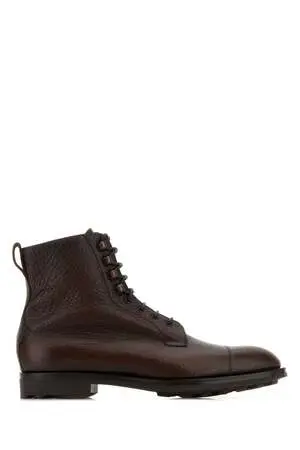 EDWARD GREEN Leather Galway Ankle Boots