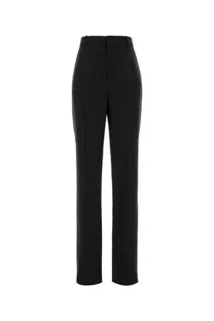 Saint Laurent Wool Tailored Trousers - Black