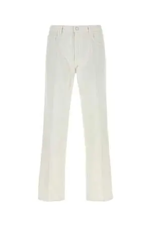 Prada Chalk Cotton Pant - White