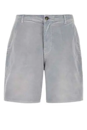 Prada Cotton Gabardine Bermuda Shorts - Light Blue