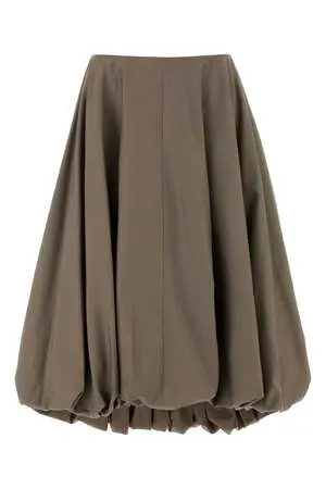 Balenciaga Gabardine Skirt - Brown