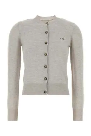 A.p.c. Rosa Melange Wool-blend Cardigan