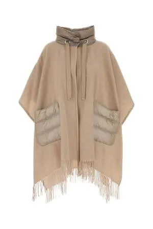 Herno Wool & Cashmere Blend Cape Coat With Padded Pockets