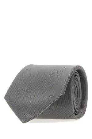 Gucci GUCCI Jacquard Tie Grey
