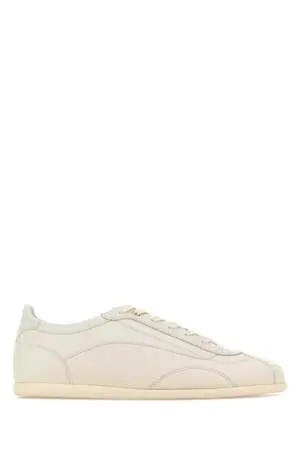 Brunello Cucinelli Lace-up Leather Sneakers - White