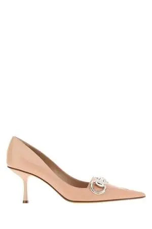 Gucci Leather Pumps With 8 Cm Heel - Pink