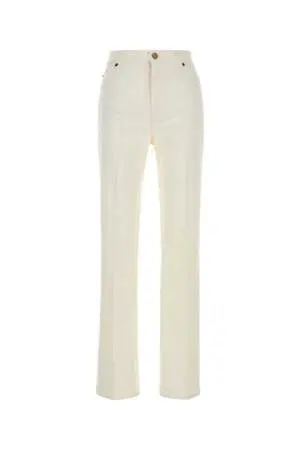 Balmain Inspired Denim Jeans For - White