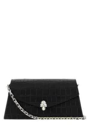 Alexander McQueen Mini Skull Crossbody Handbag With Silver-tone Hardware - Black