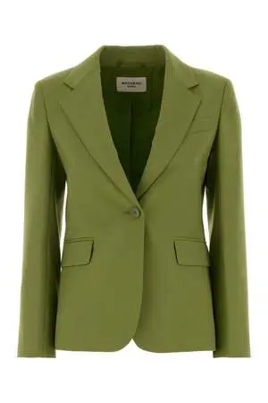 WEEKEND Wool Lamine Blazer For - Green