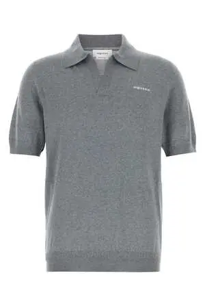 Alexander McQueen Wool Polo Shirt - Grey