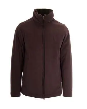 Herno Zip-front High-neck Insulated Coat - Marrone Scuro