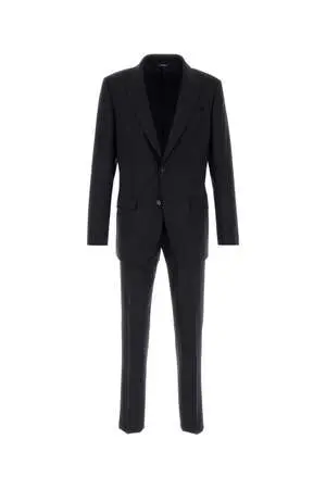 Dolce & Gabbana Midnight Stretch Wool Suit For - Blue
