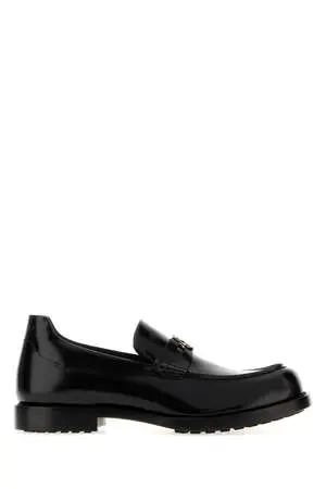 Balenciaga Leather Loafers - Black