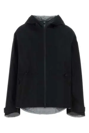 Herno Polyester Windbreaker Jacket - Black