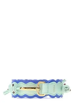 Fendi Two-tone Leather Mini Shoulder Strap 20 Cm - Multicoloured