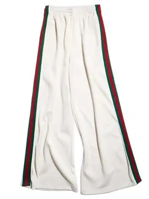 Gucci Lightweight Ribbed Cotton T-shirt With Double G Embroidery