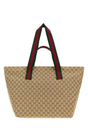 Gucci Gg Fabric Medium Shopping Handbag For - Printed