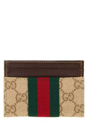 Gucci Gg Canvas Mini Card Holder - Printed