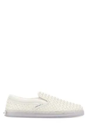 Bottega Veneta Serena Leather Slip-on Sneakers - White