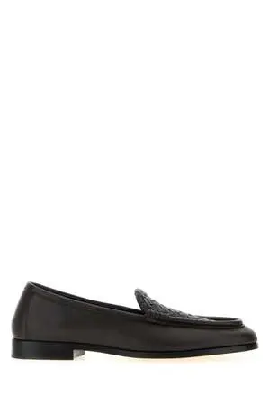 Bottega Veneta Leather Slip-on Loafers - Brown