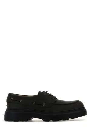 TOD`S Leather Loafers With Rubber Sole - Brown