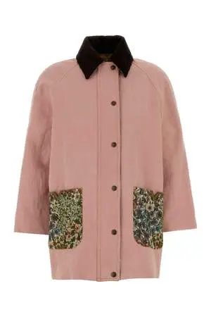 Valentino Garavani Denim Jacket With Linen Blend Lining