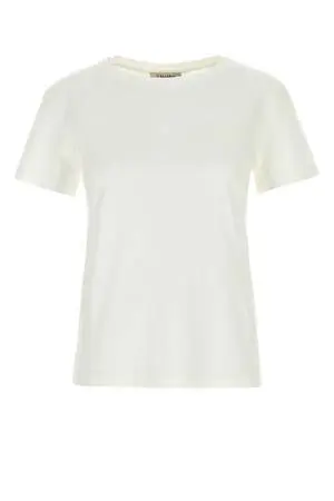 S MAXMARA Cotton-modal Segale T-shirt - White