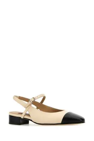 CAREL Oceano Calf Leather Pumps - Beigeblack