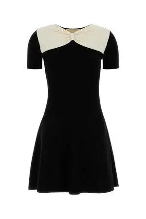 Valentino Garavani Viscose Blend Mini Dress - Black