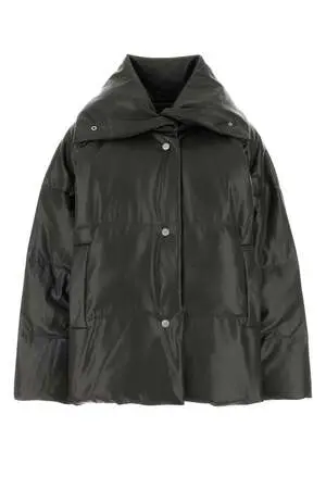 Nanushka Charcoal Quilted Down Jacket