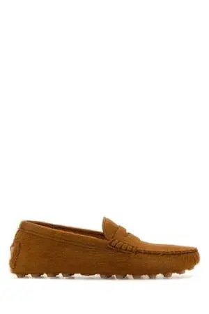 TOD`S Leather Hair Loafers For - Camel