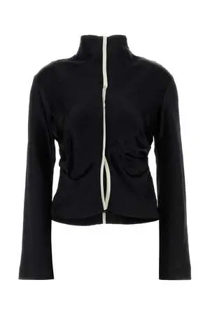 Nanushka Domini Satin Blouse - Black