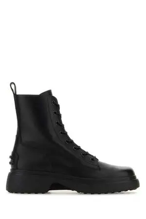 TOD`S Leather Ankle Boots - Black