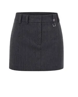 Patrizia Pepe Herringbone Jacquard Mini Skirt