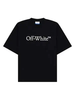 Off-White Graphic Cotton T-shirt - Black