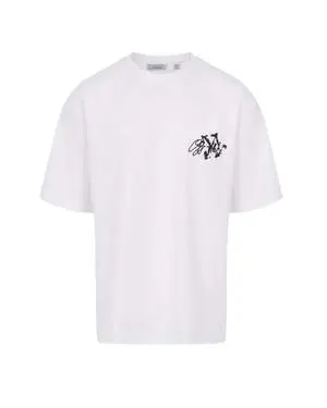 Off-White Graphic Cotton T-shirt - White