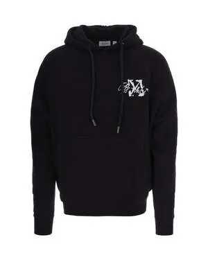 Off-White Graphic Cotton Hoodie - Black