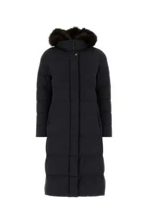 MOORER Slate Nylon Blend Down Jacket For - Black