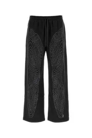Off-White 100% Cotton Joggers For - Black