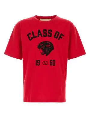 Valentino Garavani V-logo 100% Cotton T-shirt For