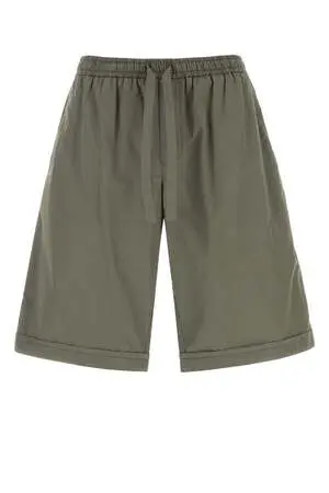 Dolce & Gabbana Poplin Bermuda Shorts - Green