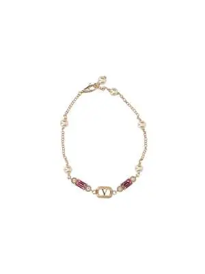 Valentino Garavani Pearl And Crystal Pendant Necklace