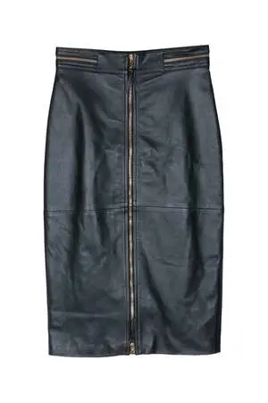Elisabetta Franchi Fitted Midi Skirt With Zip Detail