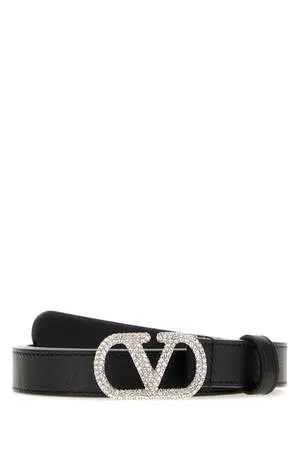 Valentino Garavani Vlogo Signature Leather Belt