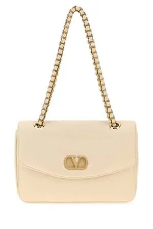 Valentino Garavani Djuna Leather Shoulder Handbag 25cm Width, 20cm Height, 7cm Depth - White